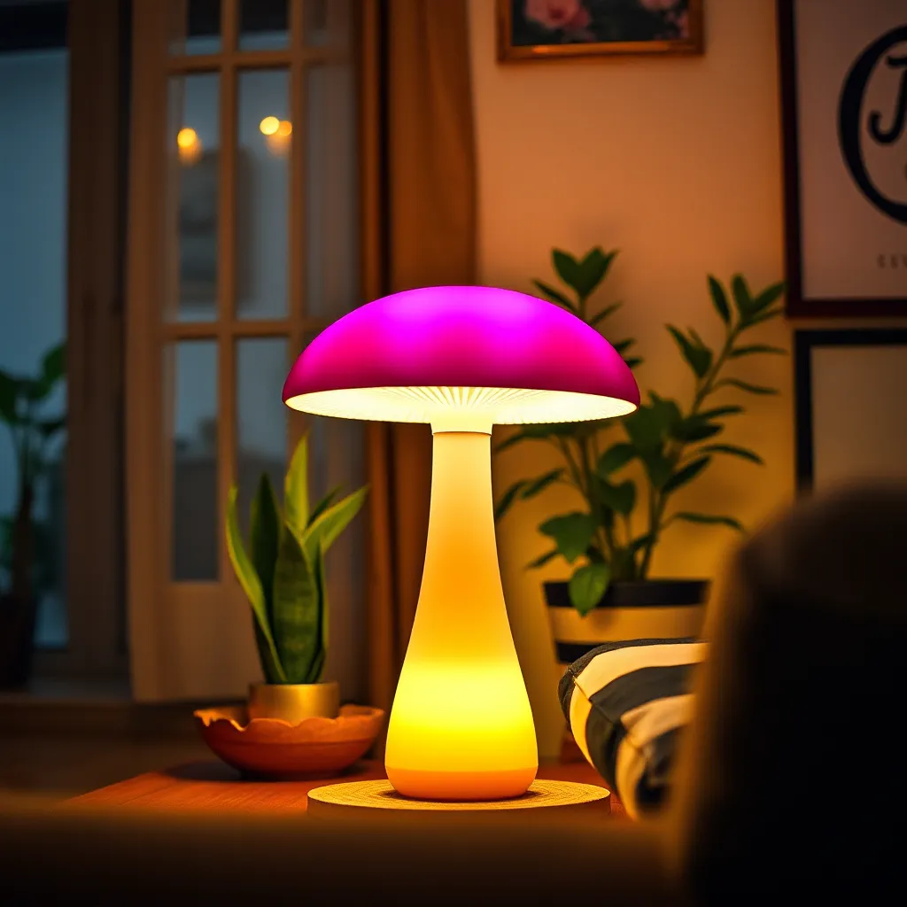Exploring the Aesthetics of Color Changing Mushroom Lamps
