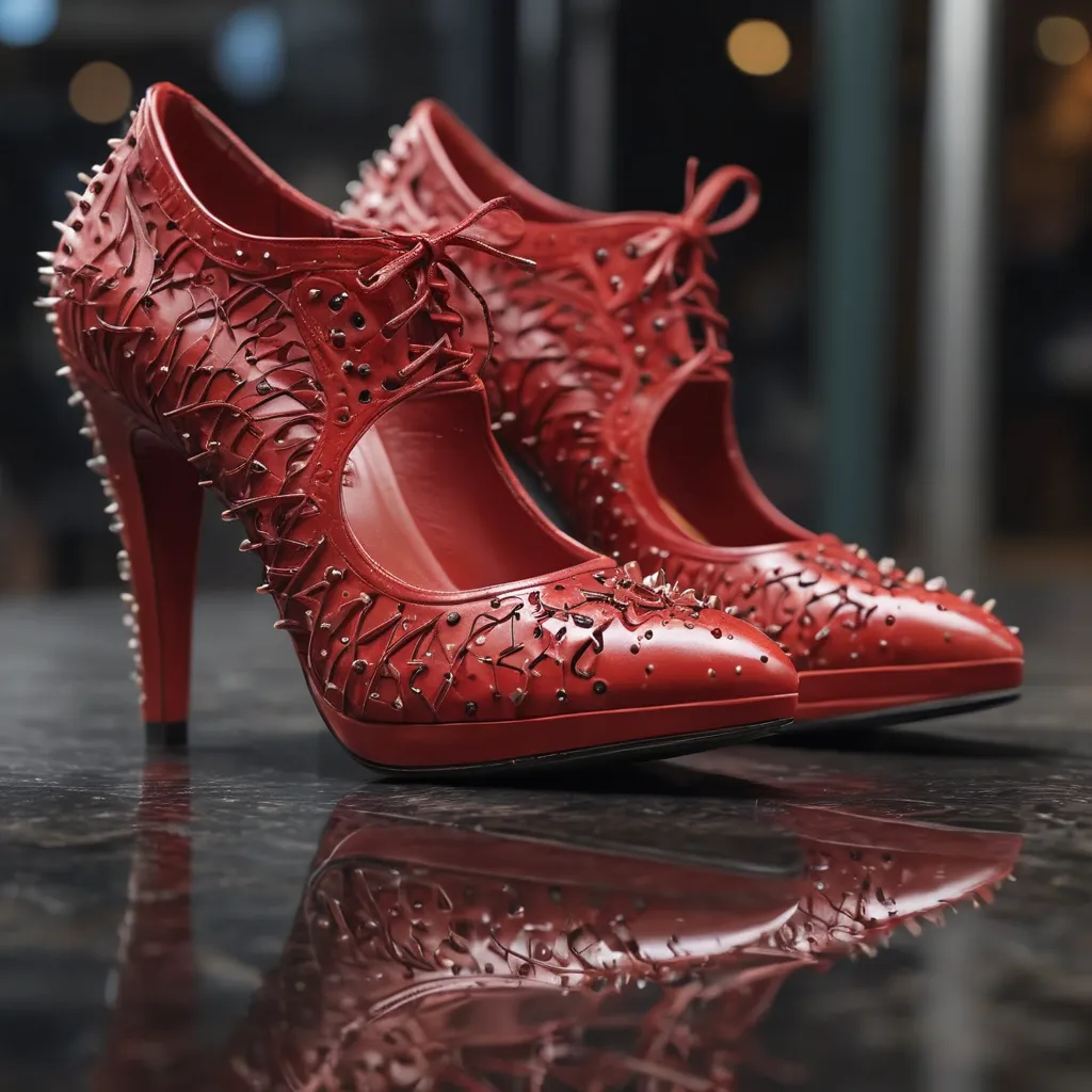 The Allure of Red Spike Shoes in Fashion Today